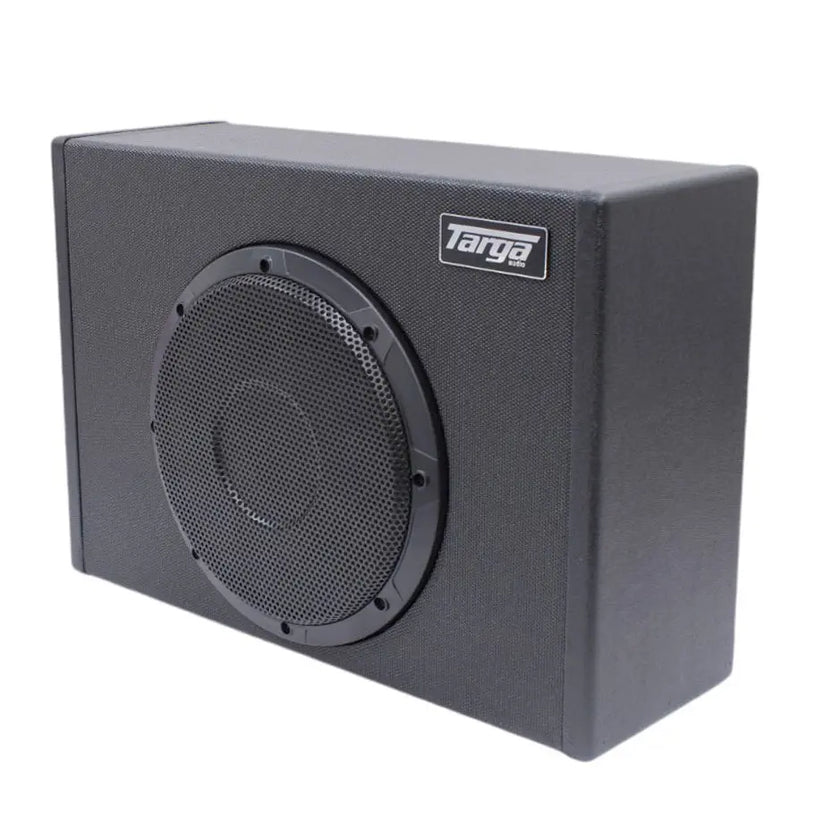 Targa TG-TSA258B 10-Inch Active Subwoofer Enclosure with Built-In Ampl ...