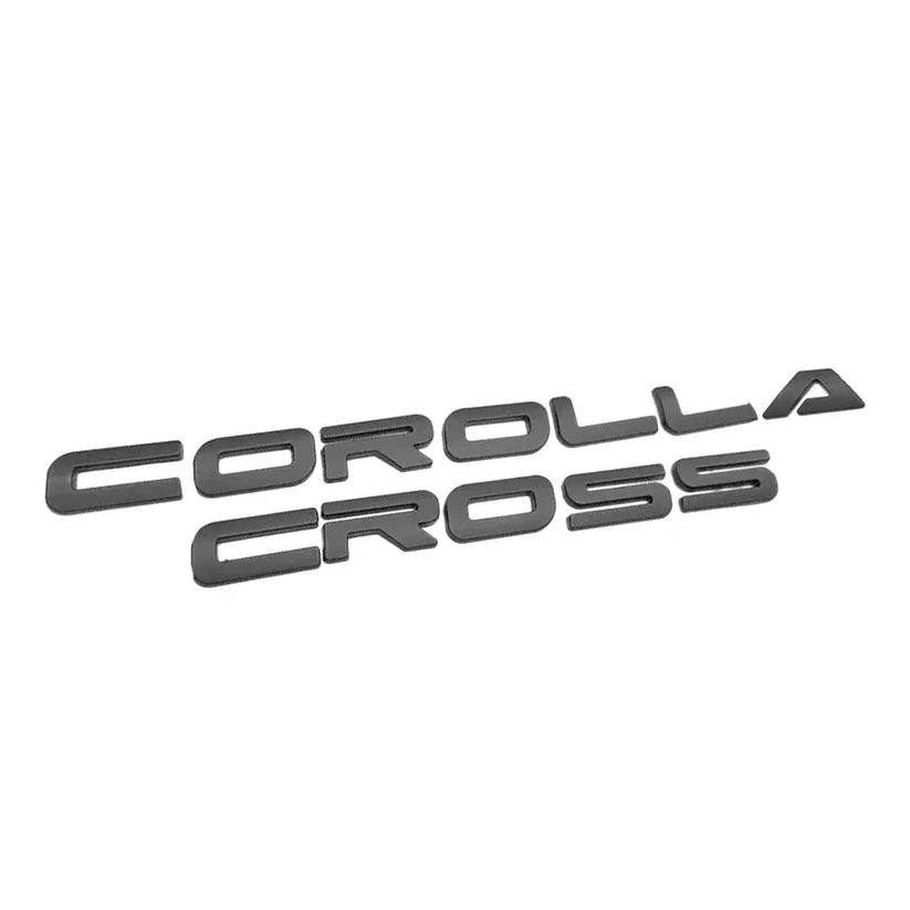 Toyota Corolla Cross - Matte Black Lettering Badge – Max Motorsport