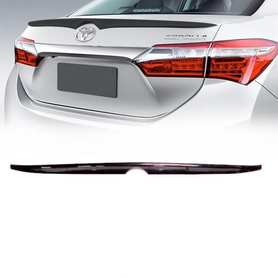 Toyota Corolla Prestige (15-18) Gloss Black Plastic Boot Spoiler – Max ...
