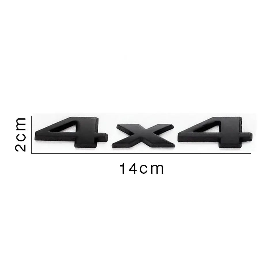 Universal 4x4 Matte Black Metal Lettering Badge (SML) – Max Motorsport