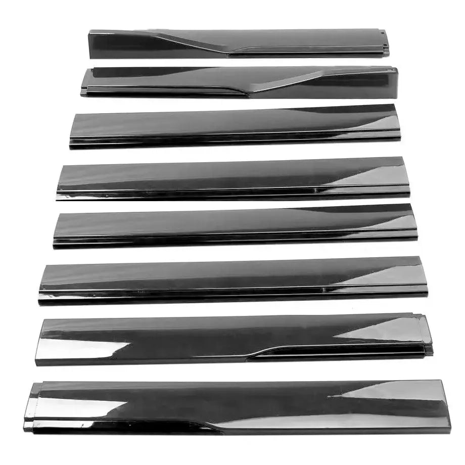 Universal 8-Piece Gloss Black Side Skirts Extensions – Max Motorsport