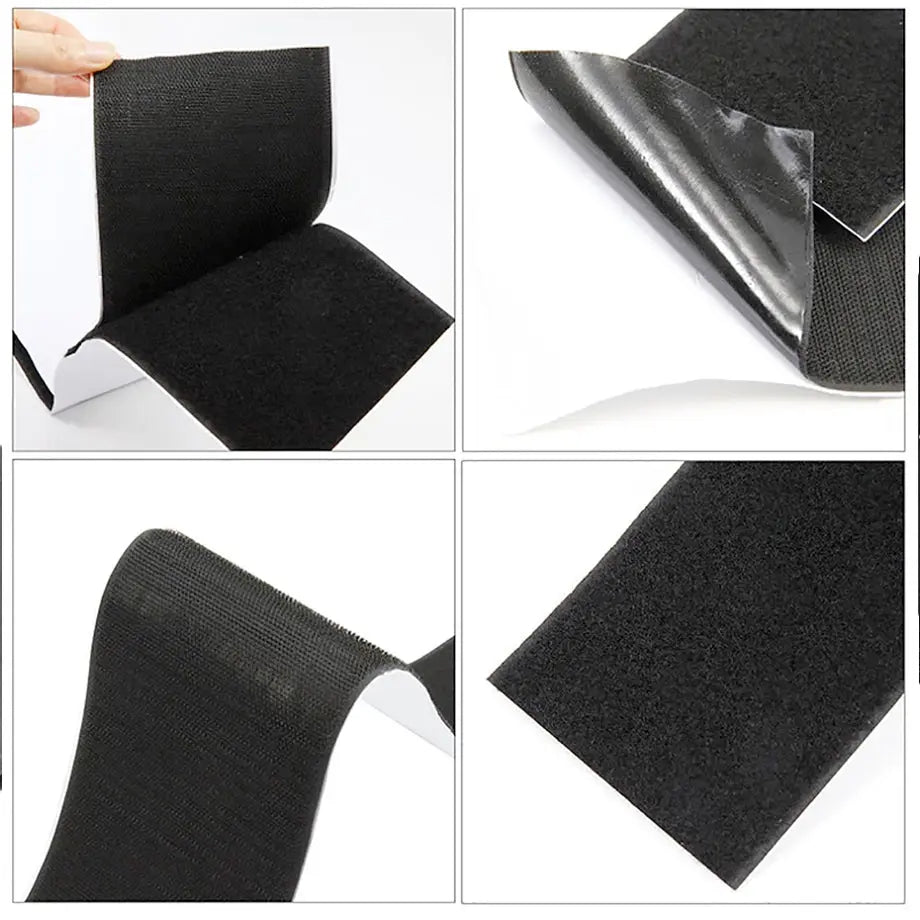 Universal Stick-On Velcro Number Plate Holder 4-Piece Set – Max Motorsport