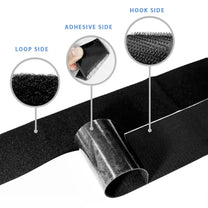 Universal Stick-On Velcro Number Plate Holder 4-Piece Set – Max Motorsport