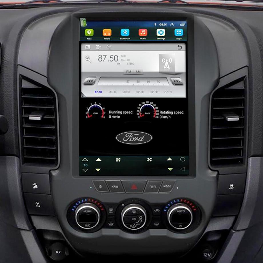 Suitable To Fit Ranger T6 12.1 Inch Tesla Style Android Entertainment ...