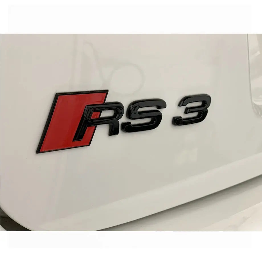 Audi RS3 Lettering Badge - Gloss Black – Max Motorsport
