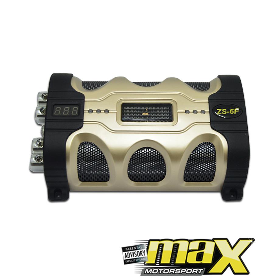 Audio Gods Zeus Series 6-Farad 12-16DCV Power Capacitor – Max Motorsport