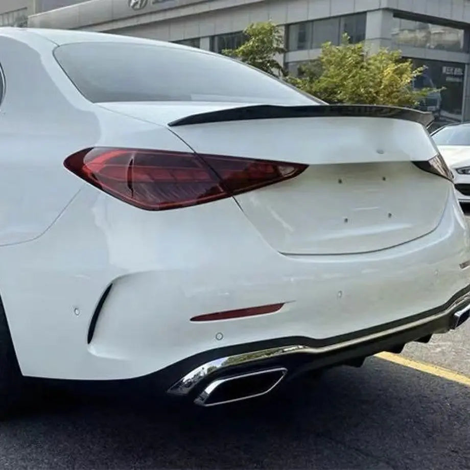 Merc W206 C-Class (21-On) AMG Style Gloss Black Boot Spoiler – Max ...