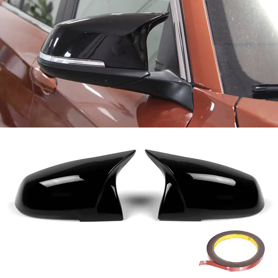 BM F30 M3/M4 Style Gloss Black Stick On Mirror Covers – Max Motorsport