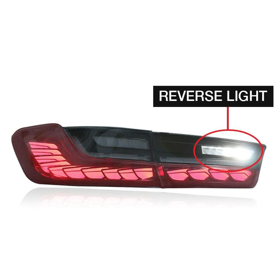 BM G20 3-Series CS Style OLED Sequential Smoked Red Taillights – Max Motorsport