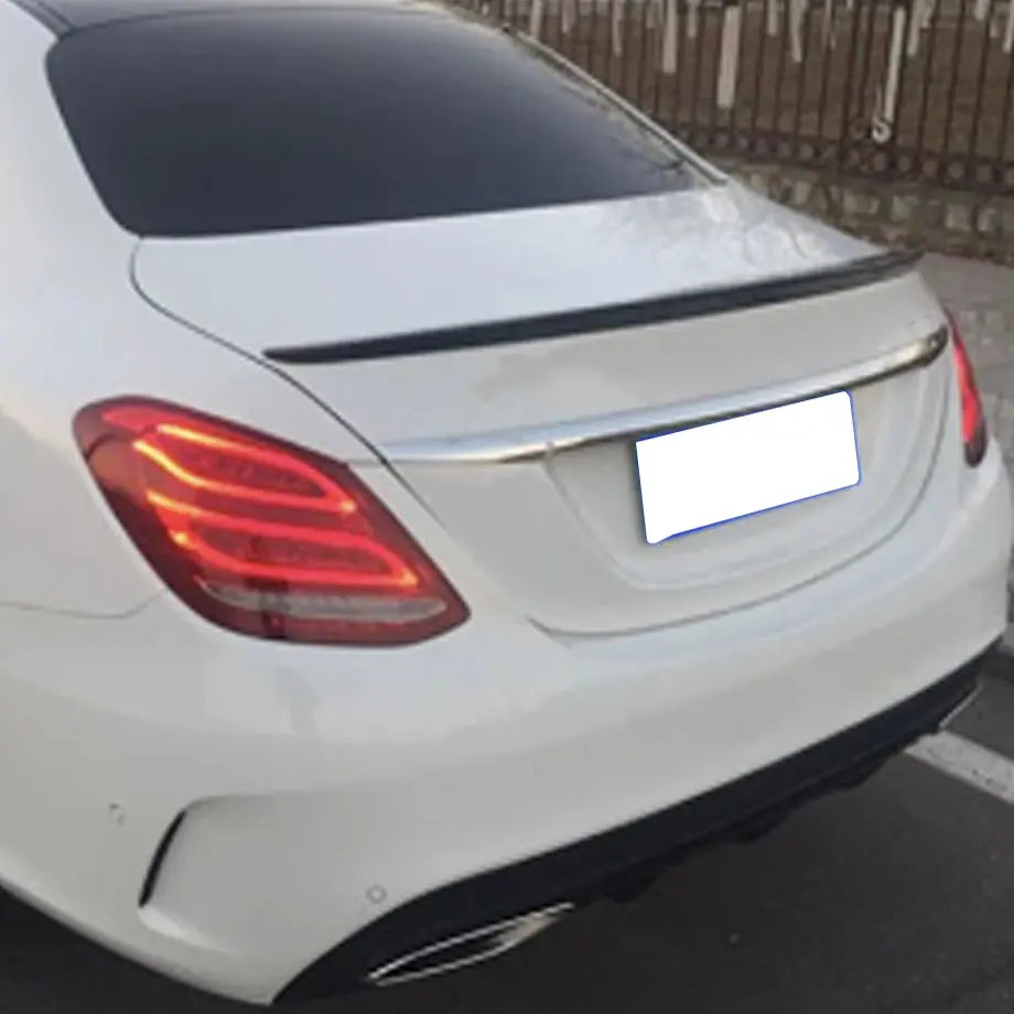 Merc W205 C-Class AMG Style Gloss Black Boot Spoiler (15-20) – Max ...