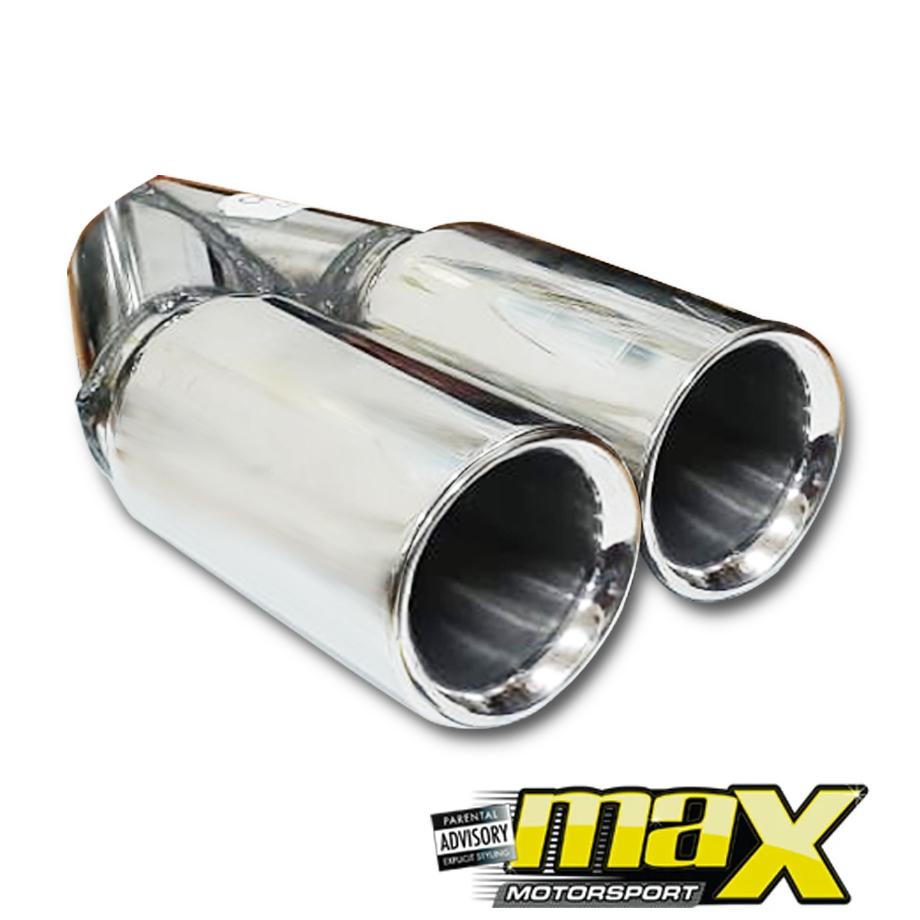 Cowley Twin Exhaust Tailpipe (63mm Outlet) – Max Motorsport