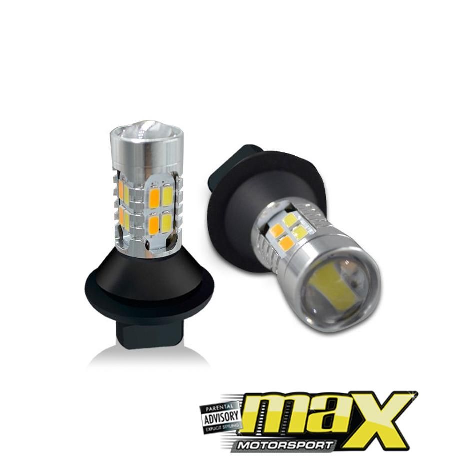 Dual Function LED DRL Bulb With Indicator Light And Canbus (Offset Pin ...