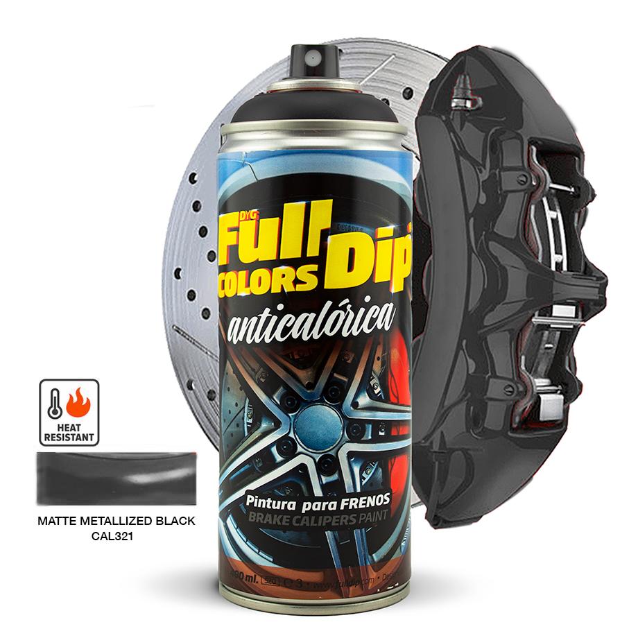 Full Dip High Heat Caliper Paint 400ml - Matte Metallized Black – Max ...