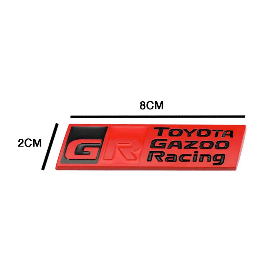 GR Gazoo Racing Metal Badge - Red & Black – Max Motorsport