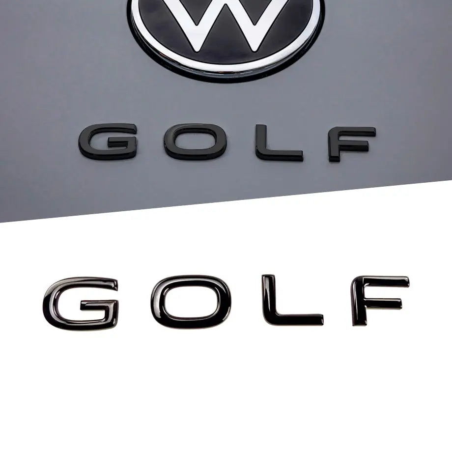 Golf Black Lettering Badge - Golf 8 Style – Max Motorsport