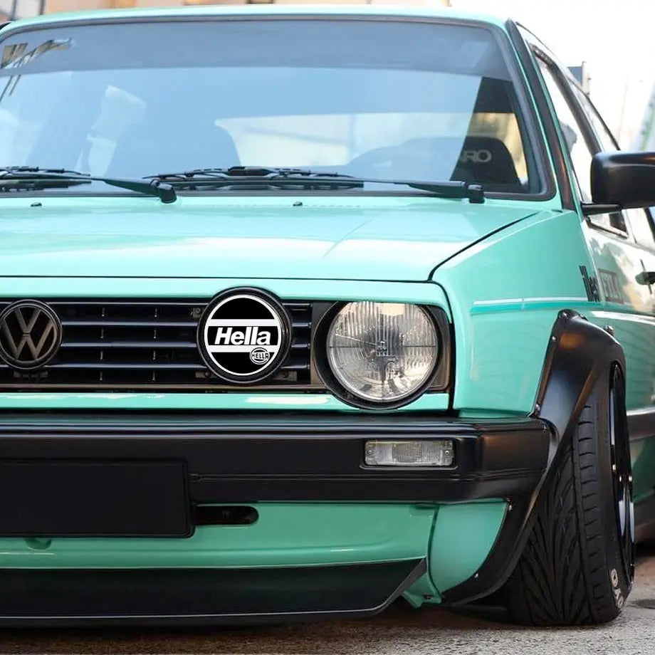 Hella Round Headlight Vinyl Stickers (12.5cm) - Pair – Max Motorsport