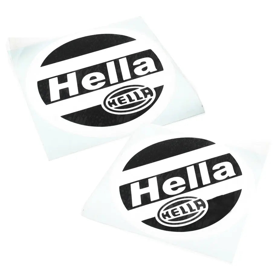 Hella Round Headlight Vinyl Stickers (12.5cm) - Pair – Max Motorsport