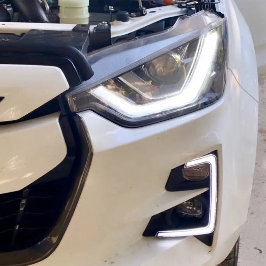 Isuzu D-Max (21-On) Dual Function DRL LED Fog Light Surrounds – Max ...