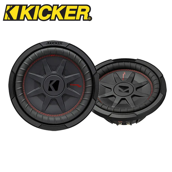 Kicker Comp RT 10" Shallow Mount 4 Ohm DVC Subwoofer (800W) – Max ...