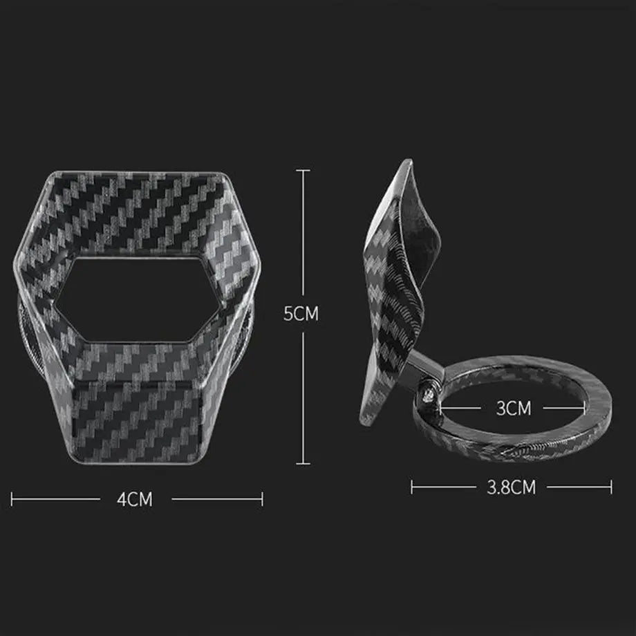 Lambo Style Carbon Look Flip Up - Push Start Button Cover – Max Motorsport