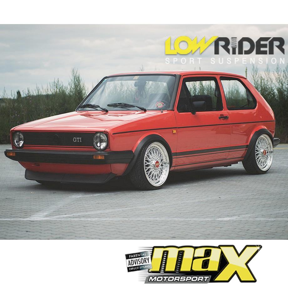 V-W Golf 1 - Lowrider Coilover Kit (Height Adjustable) – Max Motorsport