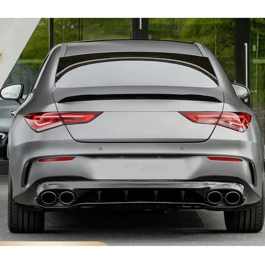 Merc W118 CLA - AMG Style Gloss Black Plastic Boot Spoiler (20-On ...