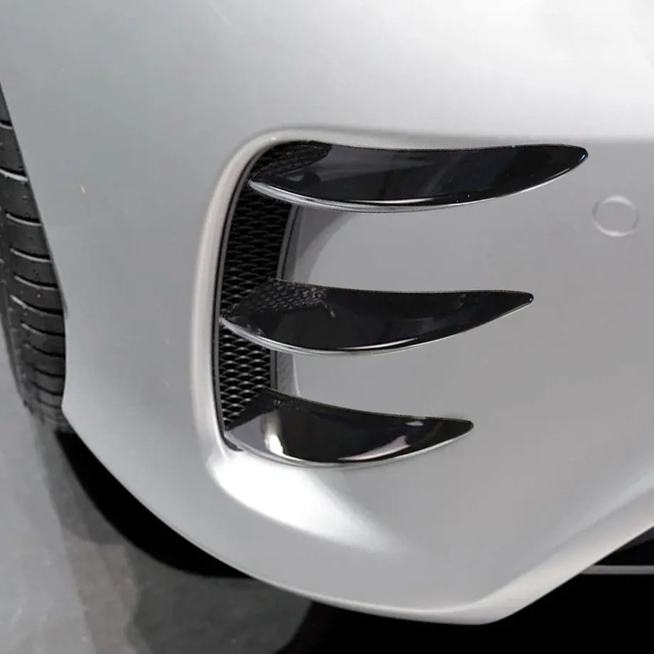 Merc W176 A-Class Aero Style Gloss Black Rear Bumper Canards – Max ...