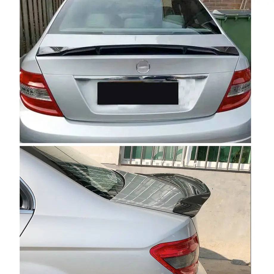 Merc W204 Ducktail Style Gloss Black Plastic Boot Spoiler (08-14) – Max ...