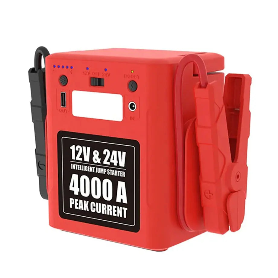 Multi Function 12V/24V Portable Heavy Duty Jump Start Kit - 4000 Amp ...