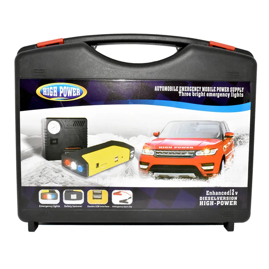 Multi Function Portable Jump Start Kit With Air Compressor - 600 Amp ...