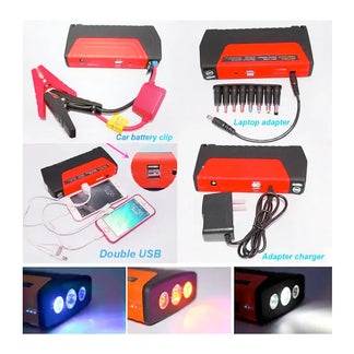 Multi Function Portable Jump Start Kit With Air Compressor - 600 Amp ...