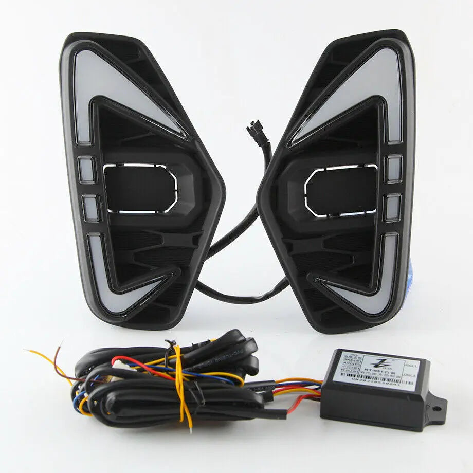 Nissan Navara NP300 (21-On) Dual Function DRL LED Fog Light Surrounds ...