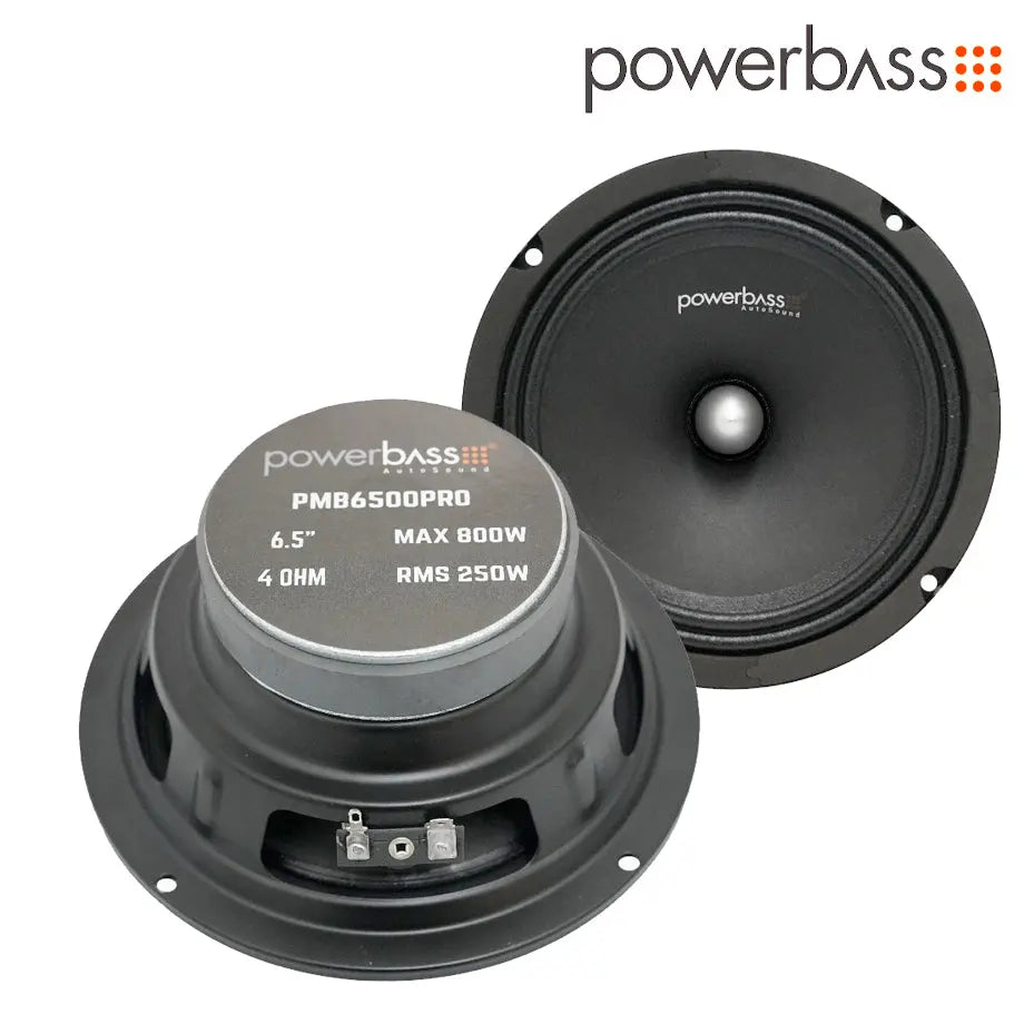 Powerbass PMB6500 6.5" Pro Mid Bass Speaker (800W) – Max Motorsport