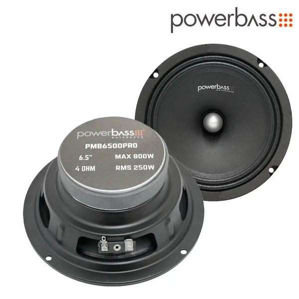 Powerbass PMB6500 6.5" Pro Mid Bass Speaker (800W) – Max Motorsport