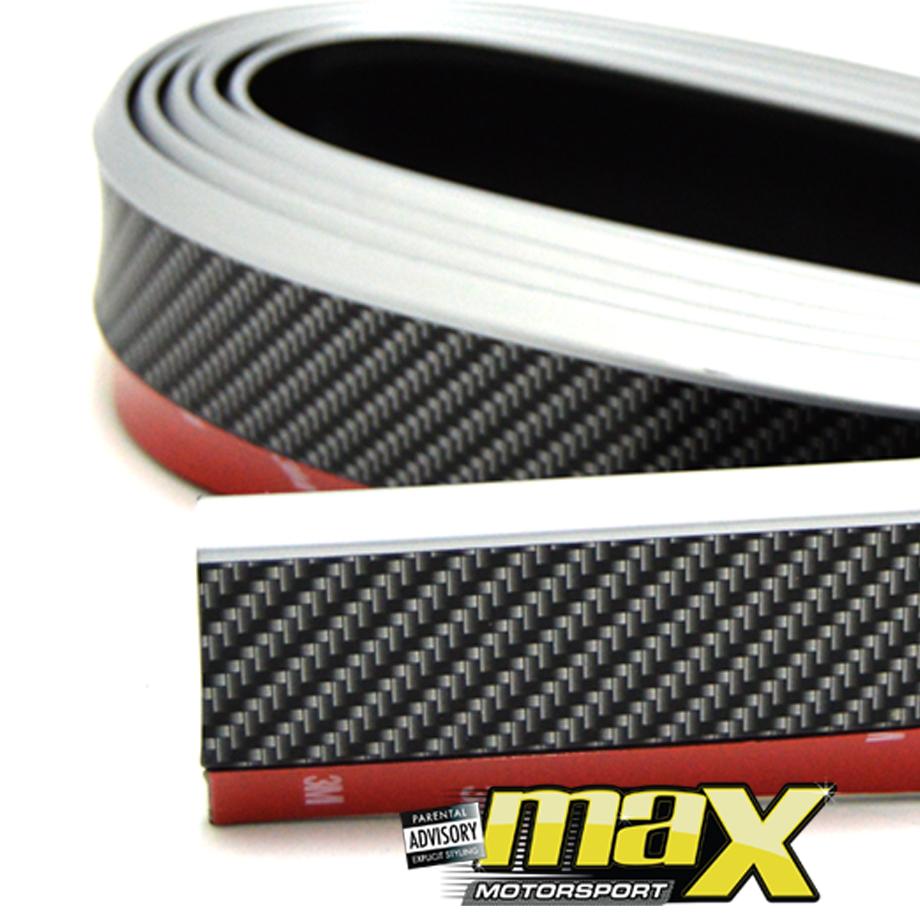 Samurai Universal Rubber Spoiler (Carbon & Silver) – Max Motorsport