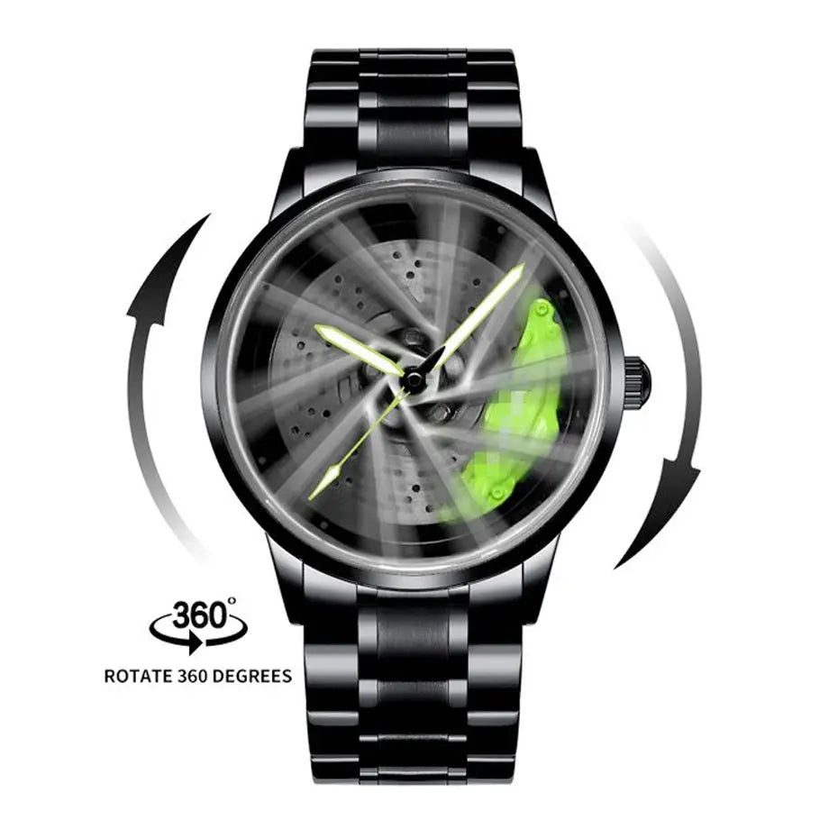 Sports Car Rim Wheel Watch - VW 7.5 RS Spinning Face – Max Motorsport