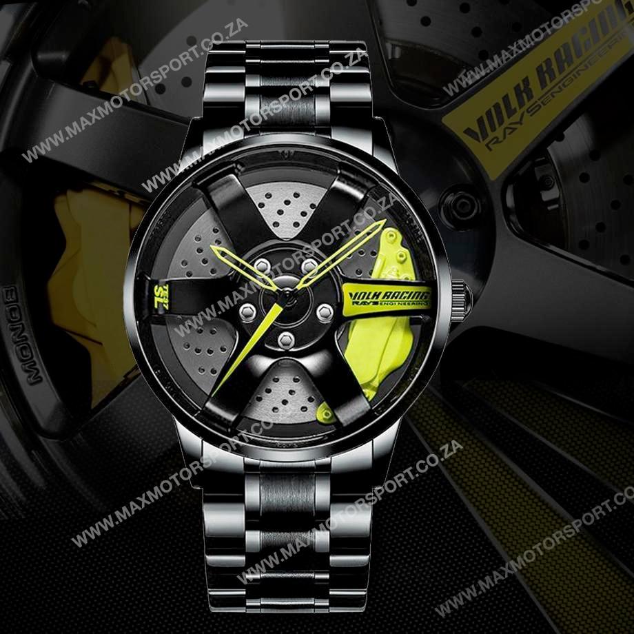 Sports Car Rim Wheel Watch - Rays Volk TE37 – Max Motorsport