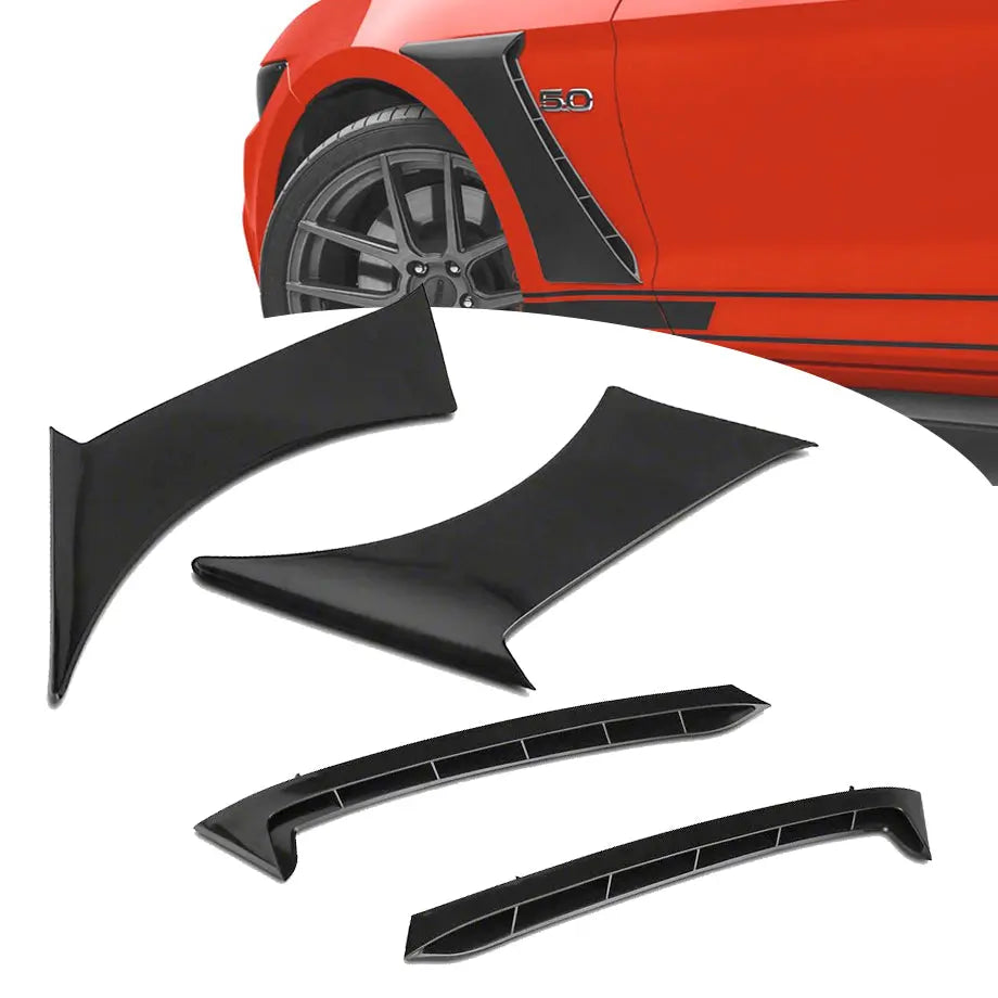 MP Concepts - Mustang (15-23) GT350 Style Front Fender Vents (4-Piece ...