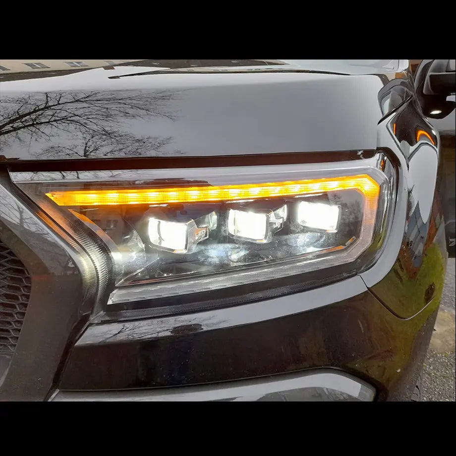 Suitable To Fit - Ranger T7 / T8 Bugatti Style DRL LED Projector Headl ...
