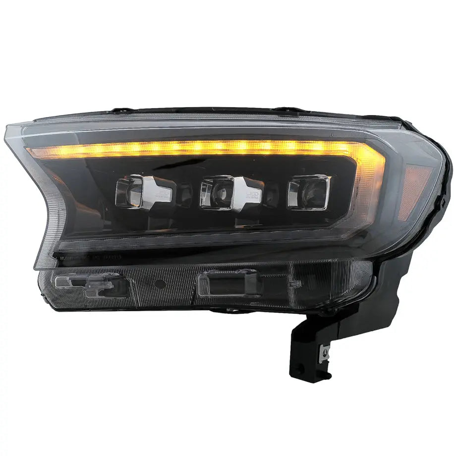 Suitable To Fit - Ranger T7 / T8 Bugatti Style DRL LED Projector Headl ...