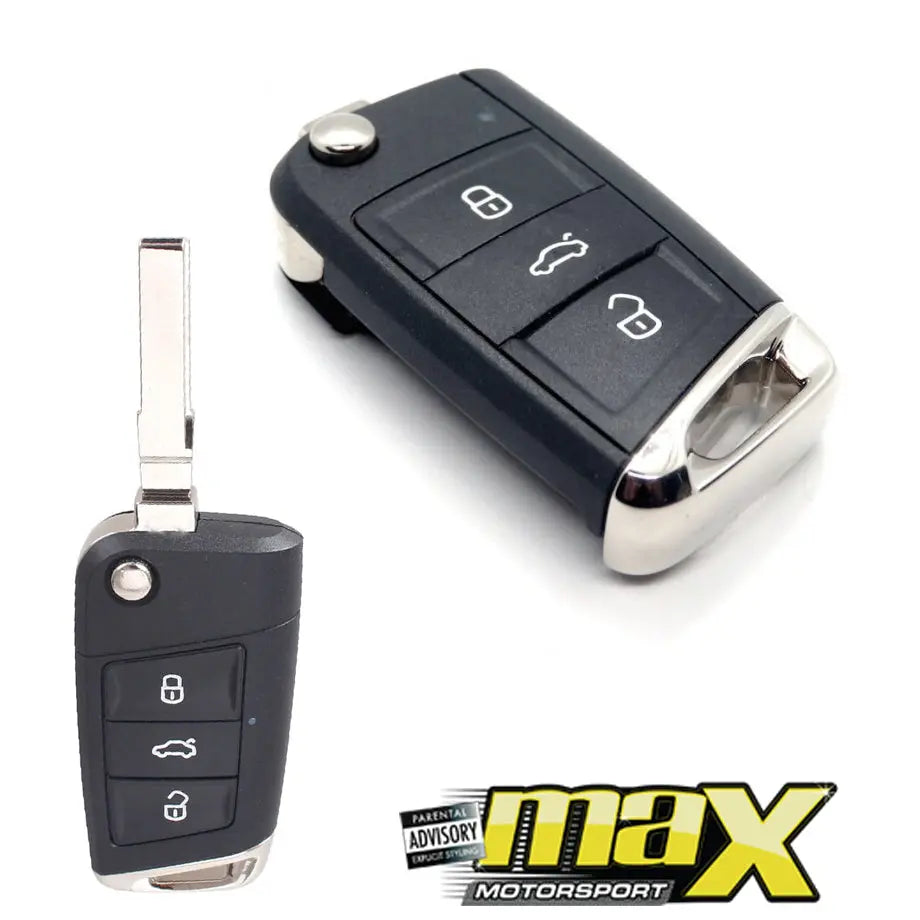 Suitable To Fit - VW Golf 7 TSI 3-Button Switch Blade Blank Key – Max ...