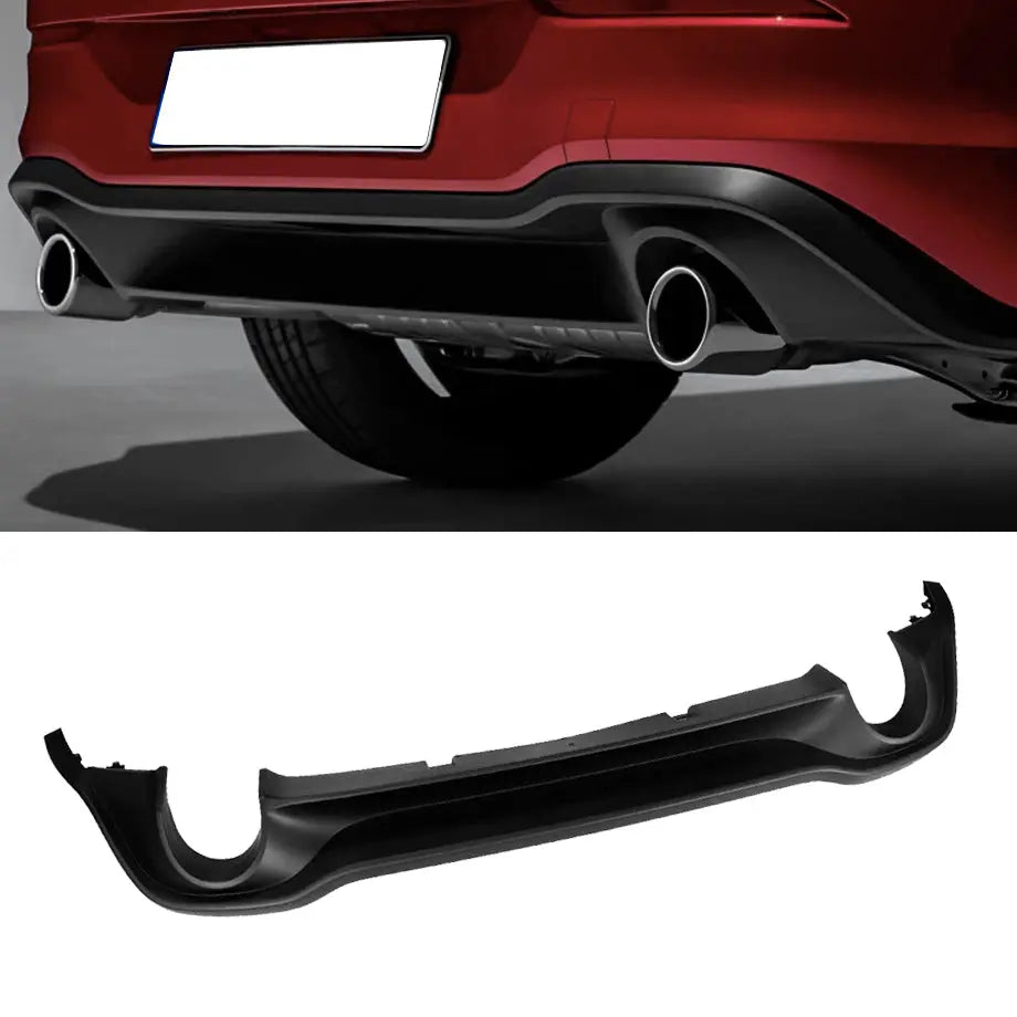 Suitable To Fit - VW Golf 8 GTI OEM Style Matte Black Rear Diffuser ...