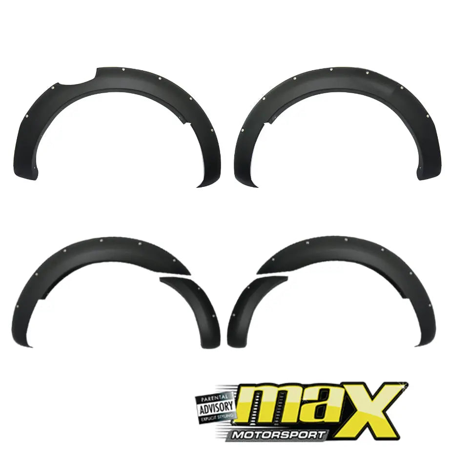 Ford Ranger (2015-On) Plastic Side Wheel Arch Kit (Smooth Studded ...