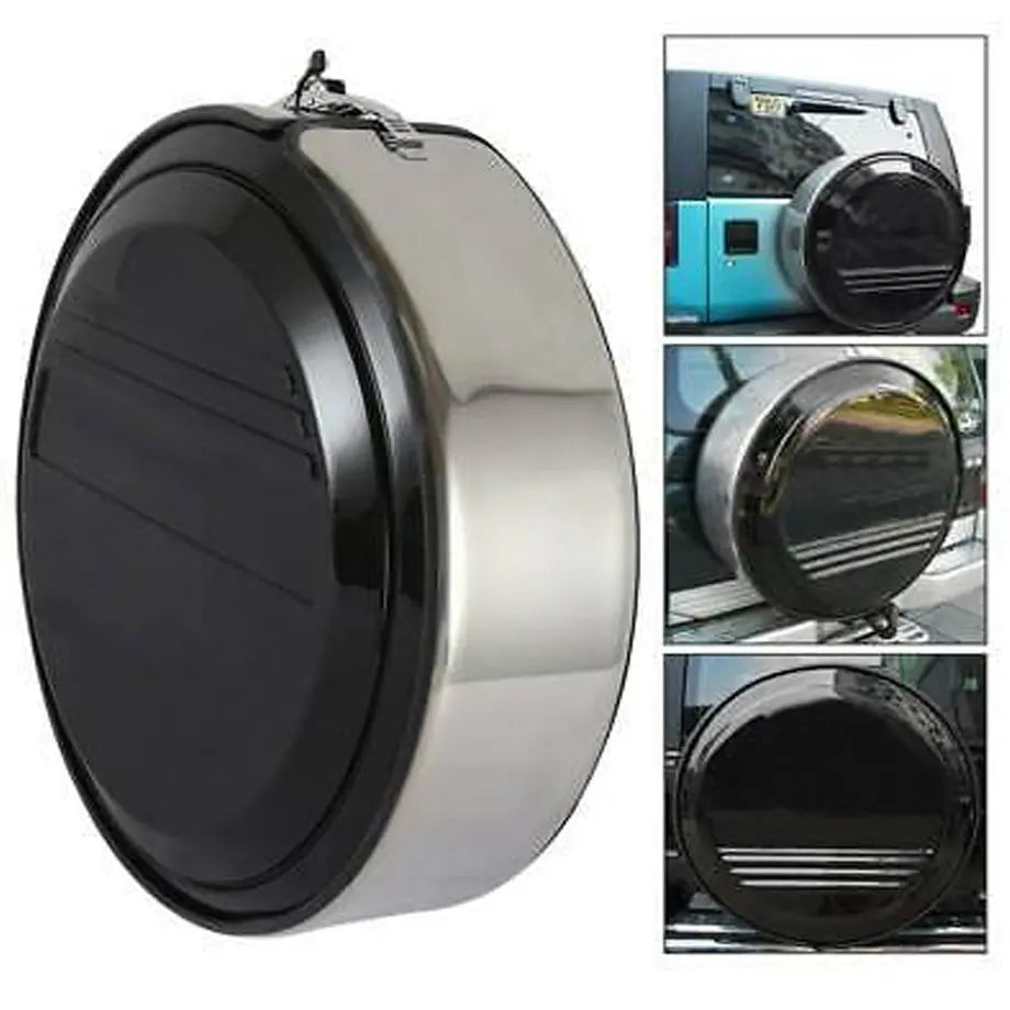 Suzuki Jimny (19-On) Stainless Steel Spare Wheel Cover With Built In L ...