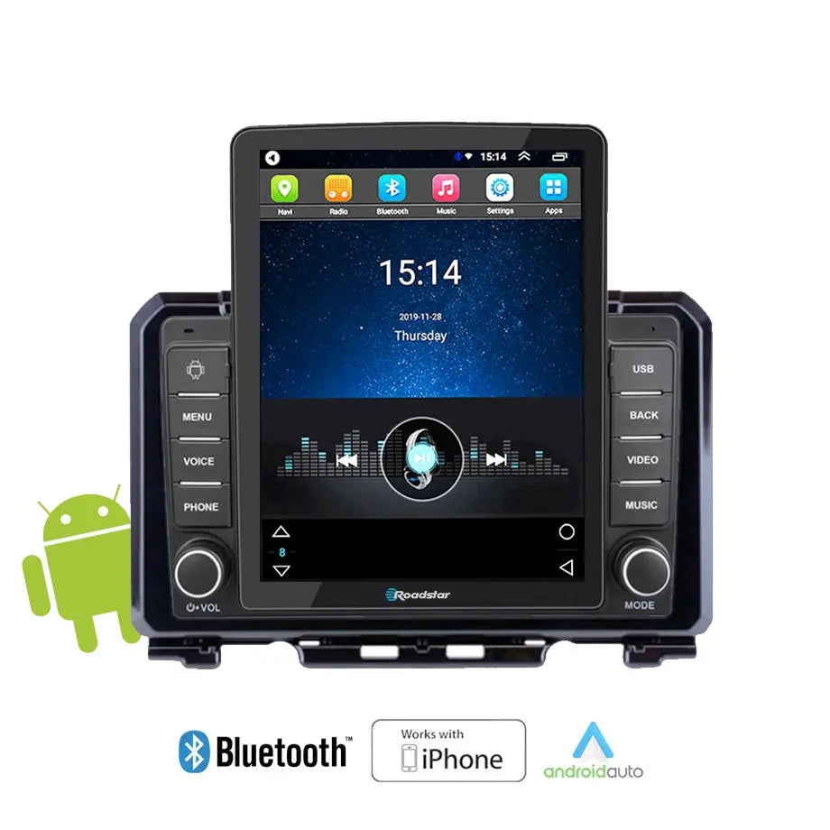 Suzuki Jimny (19-On) - Roadstar 9.5 Inch Tesla Style Android Entertain ...