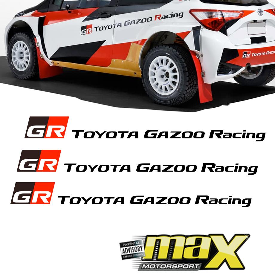 Toyota Gazoo Racing 3-Piece Sticker Kit – Max Motorsport