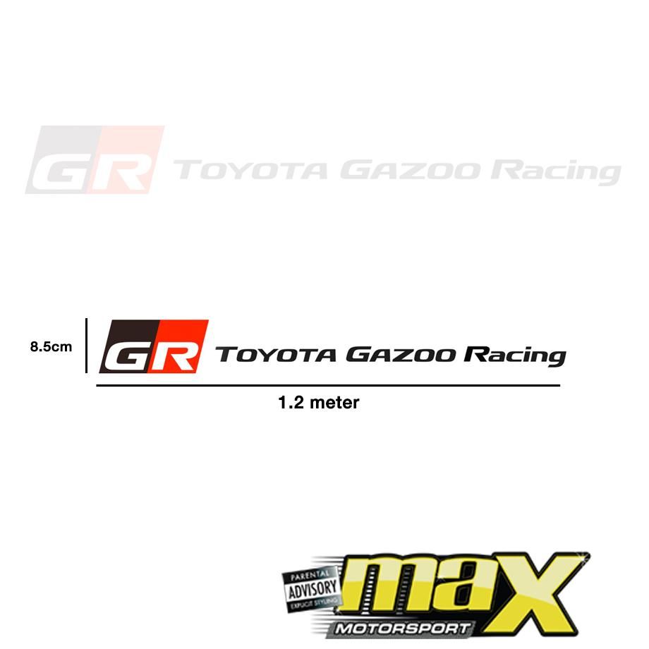 Toyota Gazoo Racing 3-Piece Sticker Kit – Max Motorsport