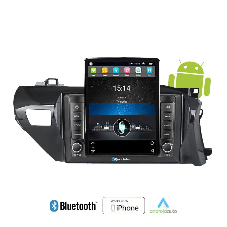 Toyota Hilux (15-21) - Roadstar 9.5 Inch Tesla Style Android Entertain ...