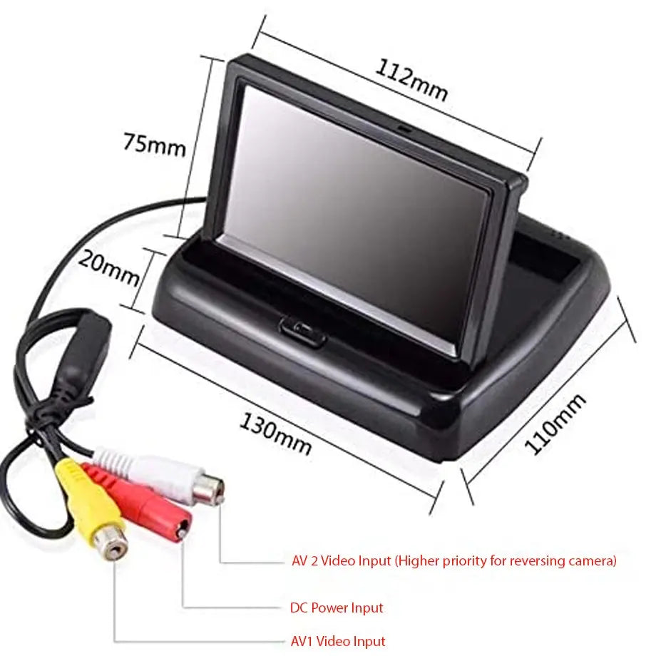 4.3 Inch - Universal Flip Up Display Screen – Max Motorsport