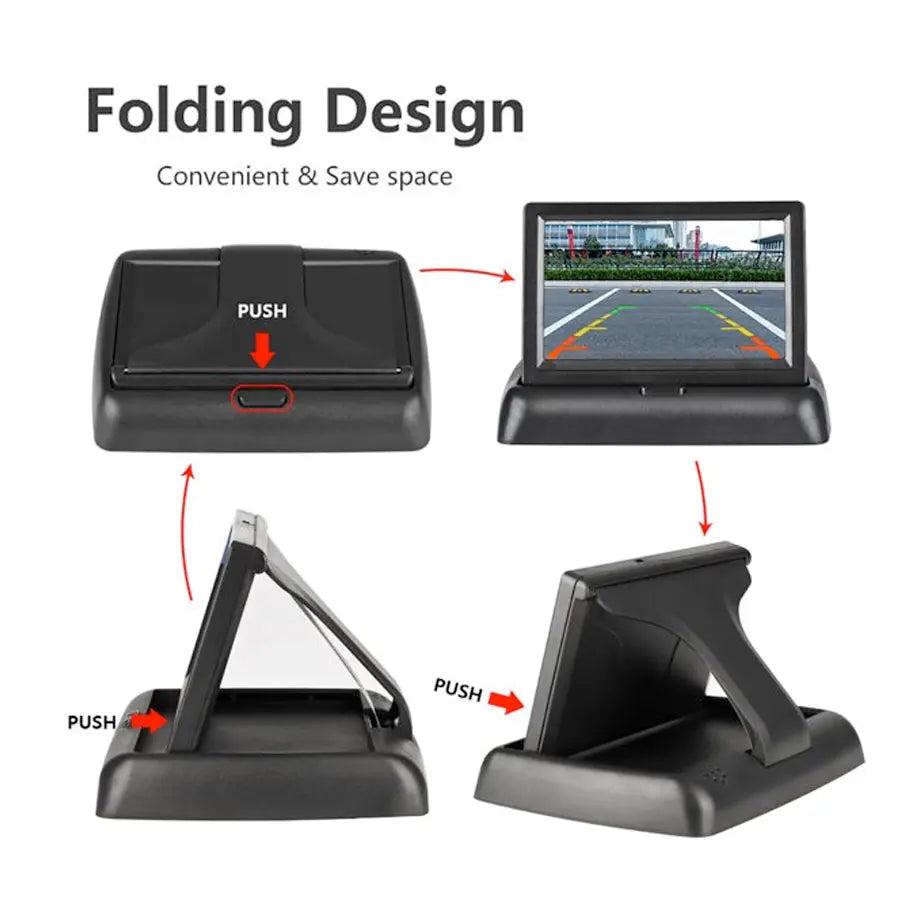 4.3 Inch - Universal Flip Up Display Screen – Max Motorsport